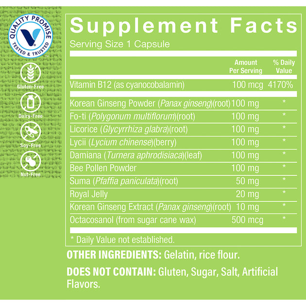 Super Energy Up en Cápsulas Energía para Todo el Día | the Vitamin ...